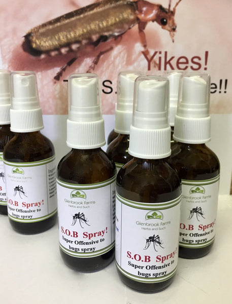 All Natural Bug Spray-S.O.B Spray – Glenbrook Farms Herbs and Such